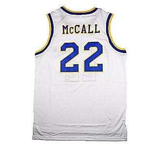 AIFFEE Men's Jersey Crenshaw Jersey McCall #22 White Color Size S-XXXL (XL)