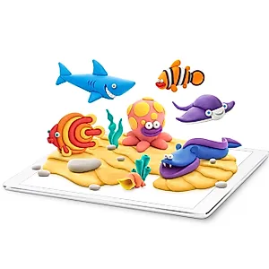Fat Brain Toys Hey Clay Ocean Creatures - Clay Kit with Interactive App, Kids & Tweens