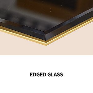 yshengood Diamond Wall Mirror Home Decor Mirror,Hanging Glass Mirror for Living Room and Bedroom