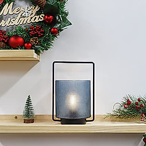 JHY DESIGN Battery Operated Table Lamp 8" H Cordless Lamp Battery Lamps LED Lantern Battery Powered with 6H Timer for Home Decor Events Parties Indoors Outdoors