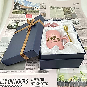 Gifts for Mom, EJTILAI Mom Gifts Birthday Gifts for Mom from Daughter Son, Mothers Day Christmas Day Gifts for Mom, 12 Oz Coffee Mug with Exquisite Box Packing Spoon, cup lids and greeting cards