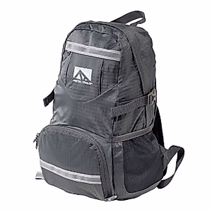 Franklin Sports Arctic Trails Lightweight Packable Durable Travel Hiking Backpack Daypack Outdoor Compact Foldable Design