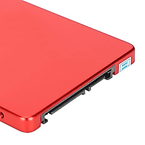Garsentx 2.5inch SSD Red High Speed Metal Hard Drive for Desktop Computer Laptops PC, Portable SSD 8GB-2TB External Solid State Drive, for Linux/WinXP/Win/7/8/10(32GB)