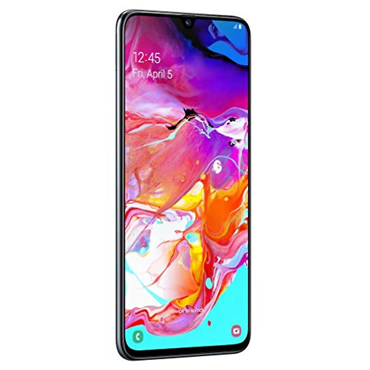 Samsung Galaxy A70 (128GB, 6GB RAM) 6.7" Screen US + Global 4G LTE GSM Unlocked Smartphone - International Model (Black)