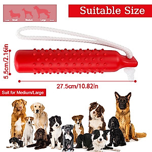 Aohcae Dog Float Toy, 100% Natural Rubber Dog Bumper with Rope - Dog Training Toys, Interactive Dog Fetch Toys Suit for Small, Medium, Large Dogs