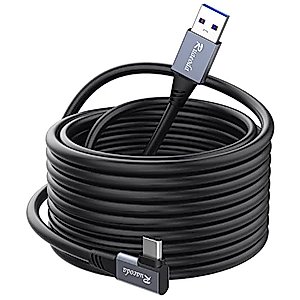 Ruaeoda 20ft VR Link Cable Compatible with Oculus Quest 2, VR Headset Cable Compatible for Oculus Quest 2 / Quest 1, USB 3.0 Type C High Speed Data Transfer Charging Cord for Gaming PC USB C Chargers