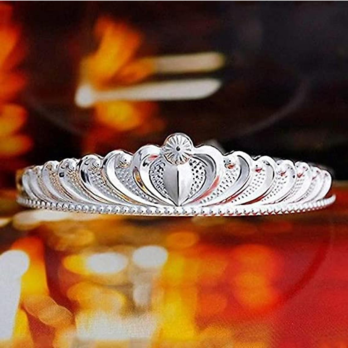 TOPOB Classic 925 Sterling Silver Bracelet, Ladies Fashion Pattern Open Alloy Jewelry Cuff Bangle Chain Bracelets (Silver-C)