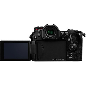 Panasonic Lumix DC-G9 Mirrorless Digital Camera (Body Only) (DC-G9KBODY) - Bundle - with 128GB Memory Card + LED Light + DMW-BLF19 Battery + Soft Bag + 12 Inch Flexible Tripod + Cleaning Set + More