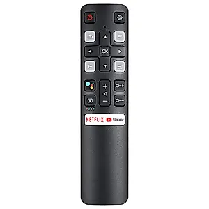 New RC802V FNR1 Replacement Voice Remote Control Fit for TCL Android TV 32A323 32A325 32P30S 32S330 32S6500A 40S330 43S434 49P30FS 49S6510FS 49S6800 50S434 55EP680 55P8 55Q637 55S434 65S434 70S430