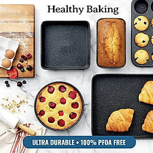 Granitestone Red Pots and Pans Set Nonstick, 20 Pc Kitchen Cookware Set & Bakeware Set with Mineral & Diamond Coating, Long Lasting Nonstick, Ultra Durable, Oven and Dishwasher Safe, 100% Toxin Free