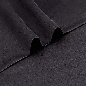 Zenssia Silky Satin Pillow Cases Set of 2, Soft Satin Pillowcases for Hair and Skin, Satin Pillow Covers with Zipper Closure, Queen Size 20x30 Inches, Black