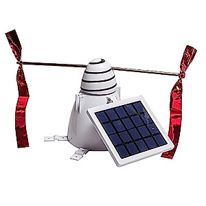 Bird B Gone - Solar Bird Repeller - Spinning Bird Deterrent with Telescoping Arms - Prevents Birds from Landing - Humane Repellent - Portable Design - for Boats, Patios, AC Units, Etc - Solar Powered