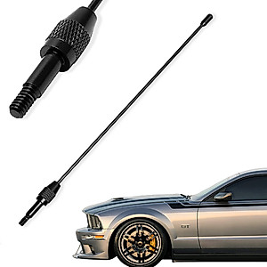 KSaAuto Short Antenna for Ford Mustang GT V6 1979-2009, 8 Inch Mustang Car Antenna Replacement Designed for Optimized AM FM Radio Reception