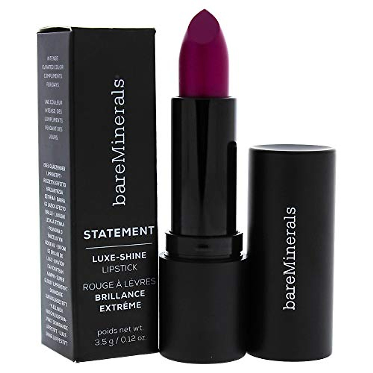 bareMinerals Statement Luxe-Shine Lipstick, Frenchie, 0.12 Ounce