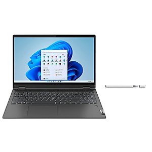 Lenovo Flex 5i 15.6" FHD Touch Screen Laptop | Intel Core i5-1135G7 Processor | 8GB RAM | 1024GB SSD | Intel Iris Xe Graphics | Windows 11 Home | Graphite Grey | Bundle with Stylus Pen