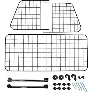 Amazon Basics Adjustable Dog Car Barrier - 16-Inch, Black