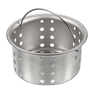 METALLIXITY Kitchen Sink Strainer, Stainless Steel Drain Hole Filter Mesh Basket Sink Strainer Bathtub Hair Catcher Stopper for Kitchen Sink, Silver Tone
