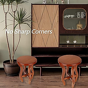 ACXFOND Step Stool Bamboo Wooden Step Stool for Adults and Kids Stepping Stool Supports 300 lbs Kitchen Bathroom Bedroom Bamboo Wooden Foot Stool