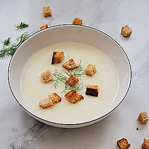 Dicunoy 3 Pack Large Serving Bowls, 65OZ Pho Bowl, Porcelain Mixing Bowl for Salad, Deep White Bowls for Soup, Noodle, Ramen, Dinner, Pasta, Cereal, Popcorn, Microwave & Dishwasher Safe