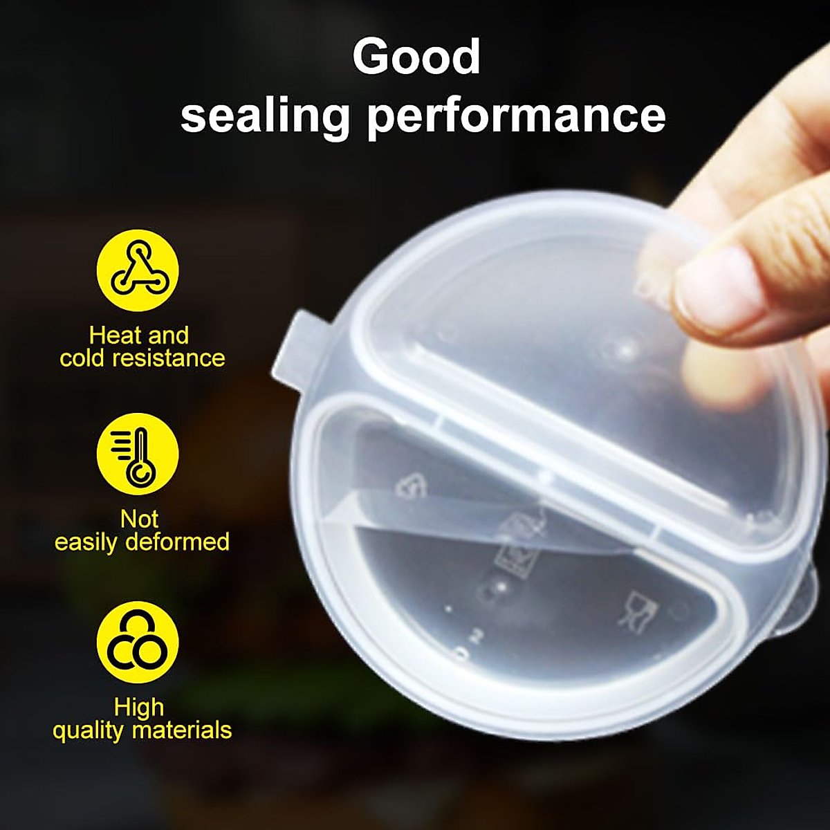 Double Compartment Condiment Containers with Lids, 2024 Condiment Salad Containers 2 Compartment, Upgrade Disposable Double Compartment Snack Containers (20, Three Compartment)