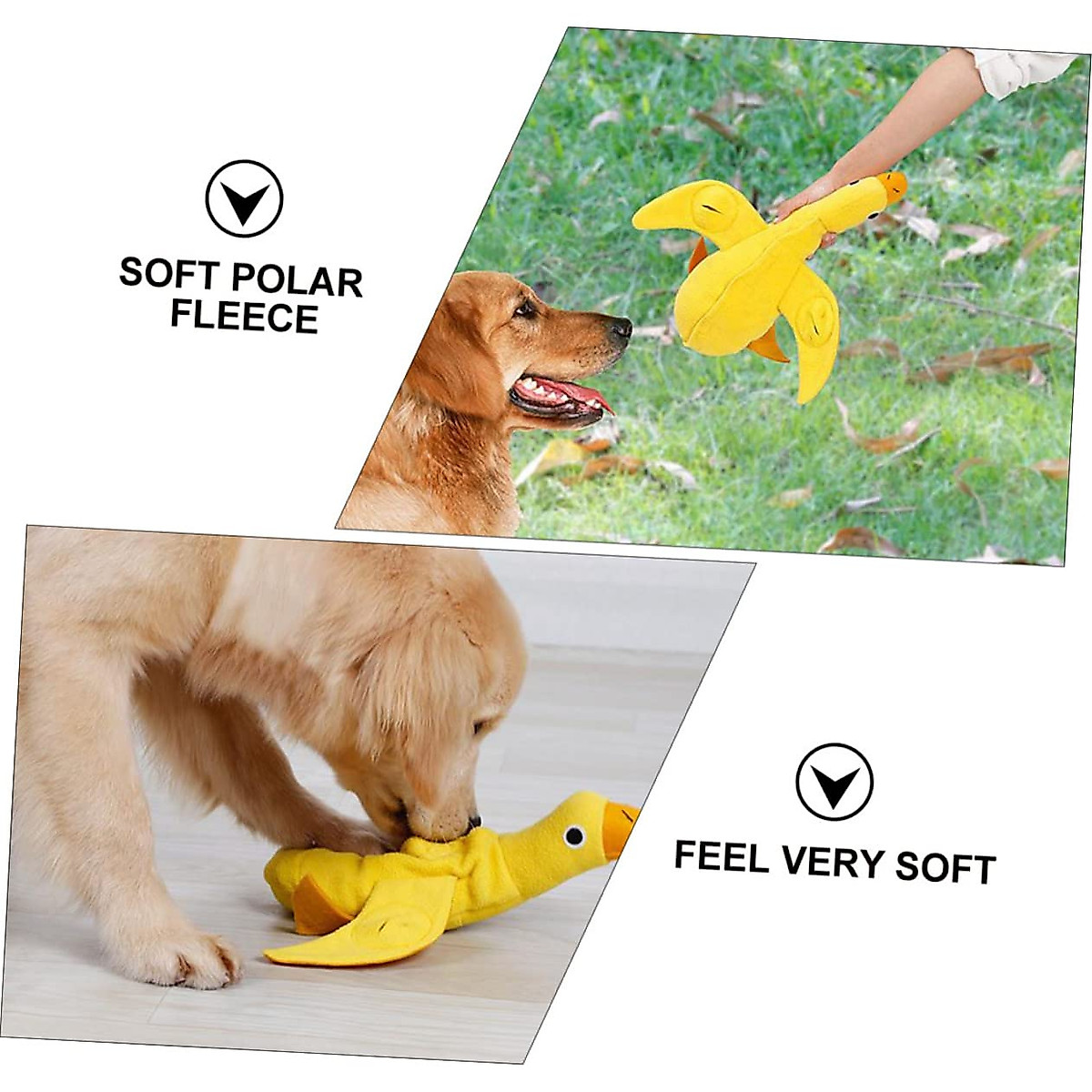 BCOATH Multifunctional Dog Chew Toy Squeaky Pet Molar Toy Interactive Plush Puppy Doll Stuffed Animal for Aggressive Chewers and Teething Puppies