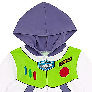 Disney Pixar Toy Story Buzz Lightyear Toddler Boys Zip Up Cosplay Coverall Green 2T