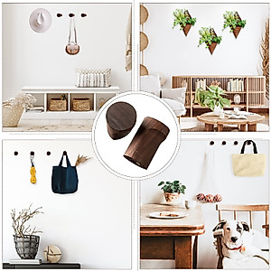 Roowest 12 Pack Wood Wall Hooks Natural Wooden Coat Hooks Wall Mounted Handmade Rustic Decorative Hat Hooks Modern Hanging Backpack Hanger for Wall Towel Mug Clothes Holder Heavy Duty Entryway Peg