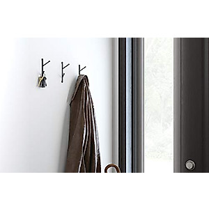 Franklin Brass Small Vertical Double Hook, Matte Black