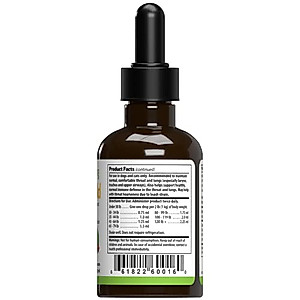 Pet Wellbeing Throat Gold for Dogs - Vet-Formulated - Soothes Throat Discomfort, Hoarseness, Leash Strain, Occasional Cough in Dogs - Natural Herbal Supplement 2 oz (59 ml)