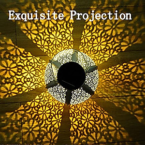 Outdoor Solar Lantern 2 Pack Hanging Solar Lanterns Waterproof Solar Lights with Handle, Outdoor Solar Garden Lights Decor for Yard Patio, White