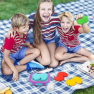 Cerbonny Reusable Ice Packs for Lunch Boxes, 4-Piece Set, Fun Dinosaur Shapes, Freezer Safe, Easy to Clean, Keeps Food and Drinks Cold