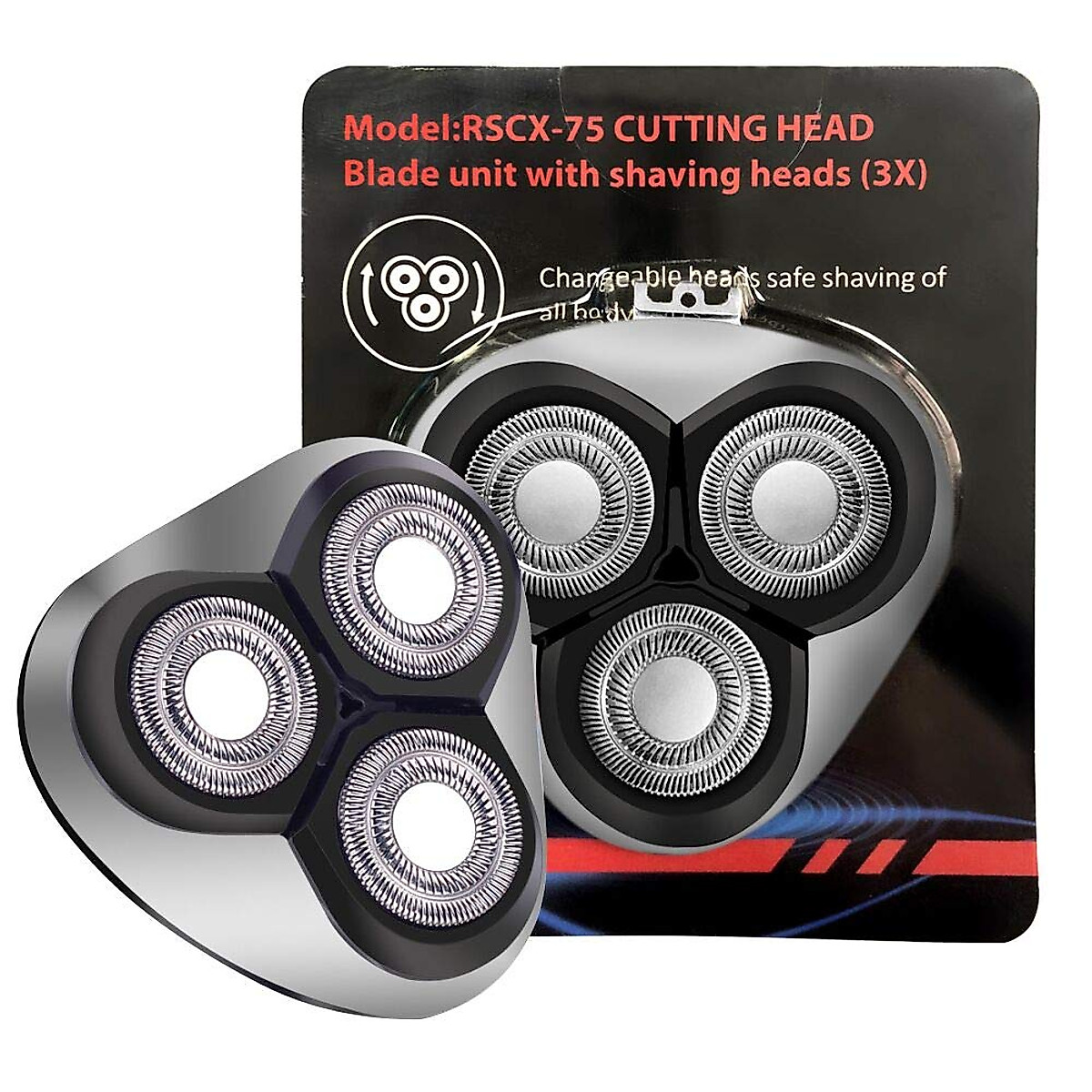 Hatteker Electric Men Shaver Replacement Heads for RSCX-7568D, RSCX-958804