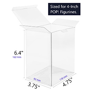 TitanShield 0.5mm Pop Protectors Sleeve Case Compatible with Funko - 4" Inch Pop! Vinyl Figures (100 Pack)