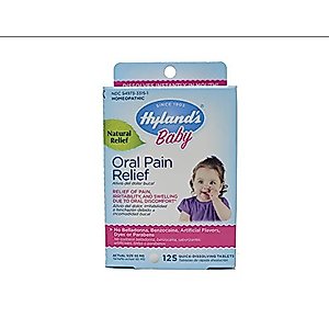 Hyland's Baby Oral Pain Relief Tablets, 125 Count Each (9)