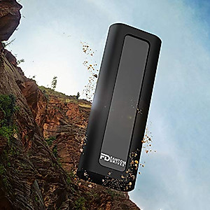 Fantom Drives External SSD 1TB - 1050MB/s Read and Write, USB C and USB A, NVMe, Fortified by Aluminum and Silicone Bumper, Extreme Mini, UCX-1000N