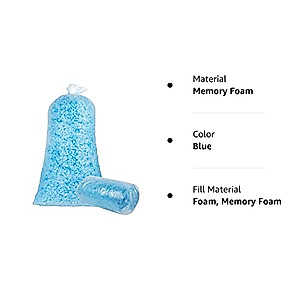DR.DUDU 5lbs Shredded Memory Foam Filling for Bean Bag Filler, Soft and Convenient Pillow Stuffing Foam for Couch Cushion Dog Bed Chair Arts Crafts, Added Gel Particles