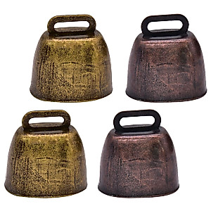 SEWACC 12 pcs Cow Horse Farm Animal Bell Cow Bell Sheep Bells Sheep Grazing Copper