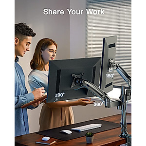 HUANUO 13-32 Inch Monitor Mount 2 Monitors & Triple Monitor Mount