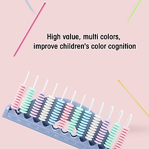Educational Math Games Preschool Learning Toys , babies Abacus Colorful Plastic Educational Abacus with Counting Sticks for babies Number Learning Toy , babies Abacus Colorful Plastic Educati