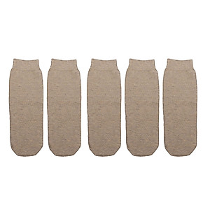HURRISE 5pcs Protective Amputee Socks for Daily Life, Portable Soft Breathable Elastic Cotton Knee Bk Stump Shrinker M