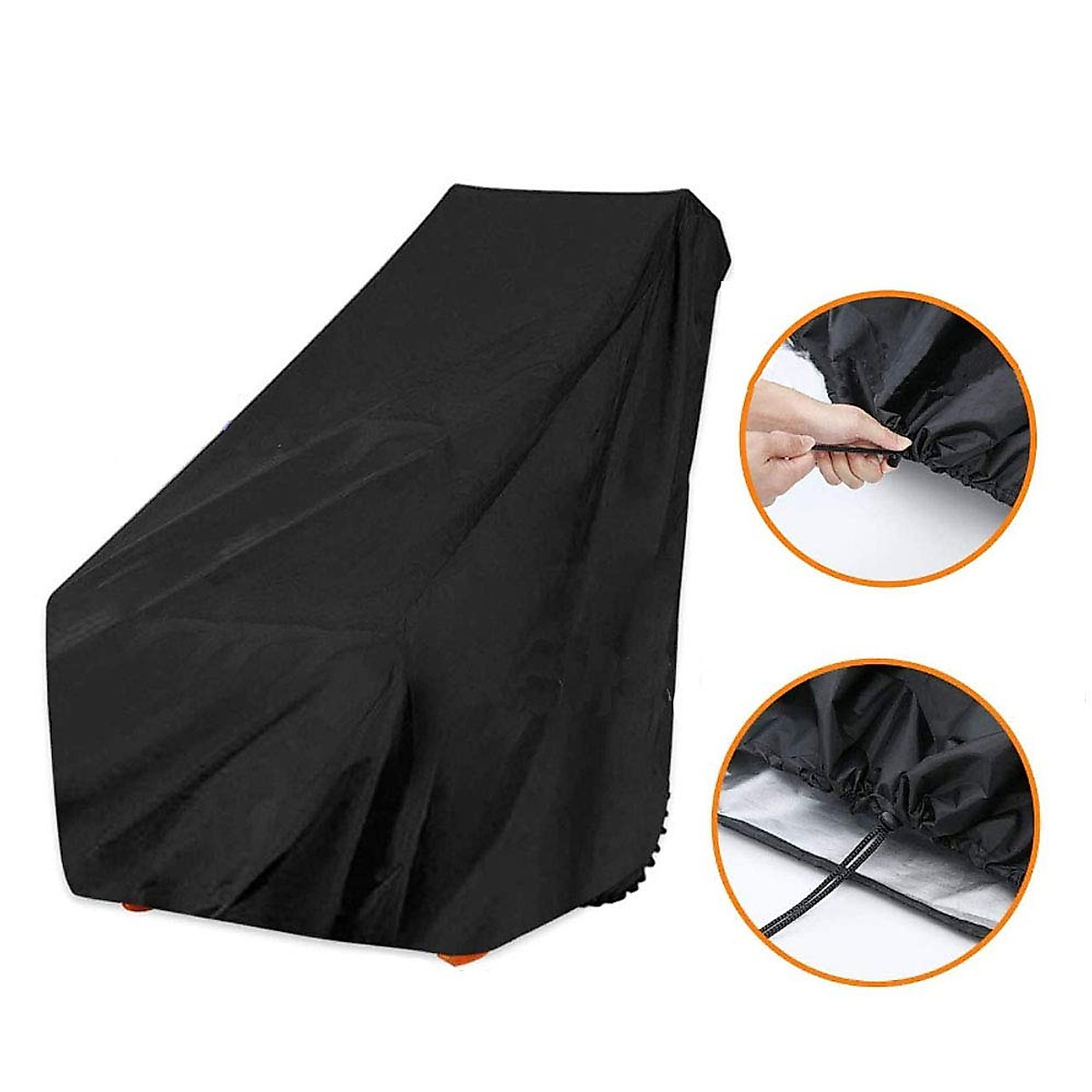 Honester Snow Thrower Cover Waterproof Universal Snow Blower Covers fit for Two Stage Snow Blowers 47" L x 32" H x 40" W (L)