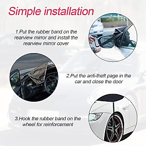 Windshield Snow Cover for Cars, Trucks, Vans - Waterproof, Windproof Winter Frost and Ice Removal Sunshade With Side Mirror Covers