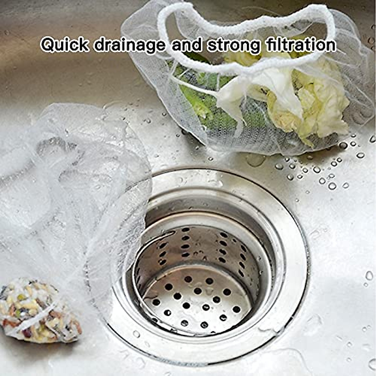 LMMDDP Stainless Steel Bathtub Hair Catcher Stopper Shower Drain Hole Filter Trap Metal Sink Strainer Kitchen Sink Waste Hole Filter