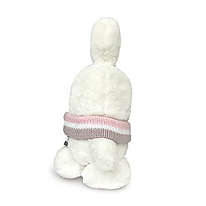 Booto Character Cute Shy Bunny Plush Stuffed Animal Toy Figure Doll, Medium, White