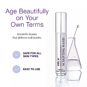 SBLA Beauty Neck, Chin & Jawline Sculpting Wand, Advanced Anti-Aging Serum For Smoothing, Tightening, Firming & Lifting Neck Skin, Instant Sculpting Wand, 0.7 Fl Oz / 20mL (104 doses)