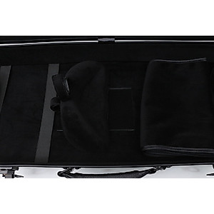 WUQIMUSC 16 inch Viola Case Durable Carbon Fiber Composite Oblong Viola Box fit For 15-17inch Adjustable