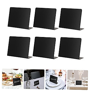 Ciieeo 6pcs House Decorations for Home Food Decor Miniture Decoration Multifunctional Chalkboards Desktop Billboards Price Boards for Menu Blackboard Decorate Label Holder Message Board