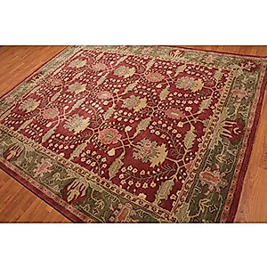 Natural Weave Old Hand Made Morgan Floral Traditional Persian Oriental Woolen Area Rugs (8x10 ft)