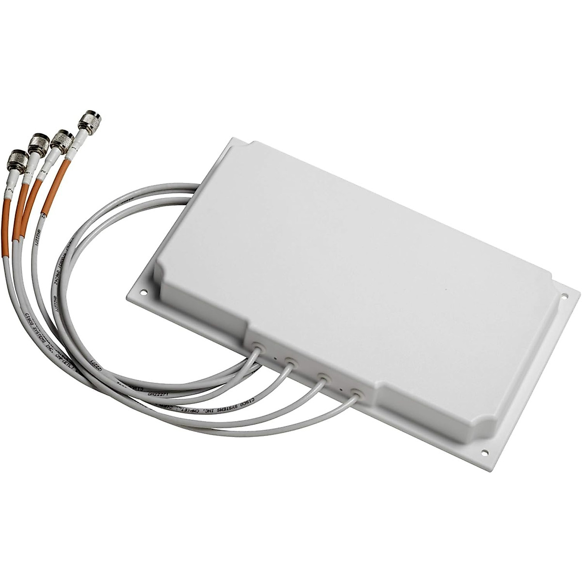 Cisco Aironet Dual-Band Directional Wi-Fi Patch Antenna, 6 dBi (2.4 GHz)/6 dBi (5 GHz), 4 Ports, Wall Mount, RP-TNC Connectors, 1-Year Limited Hardware Warranty (AIR-ANT2566P4W-R=)