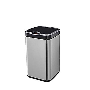 CZDYUF Stainless Steel Big Kitchen Bathroom Trash Can Recycle Storage Waste Bin Bedroom Trash Can Garbage Bin